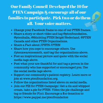 May is PTEN Hamartoma Tumor Syndrome Awareness Month | PTEN Foundation