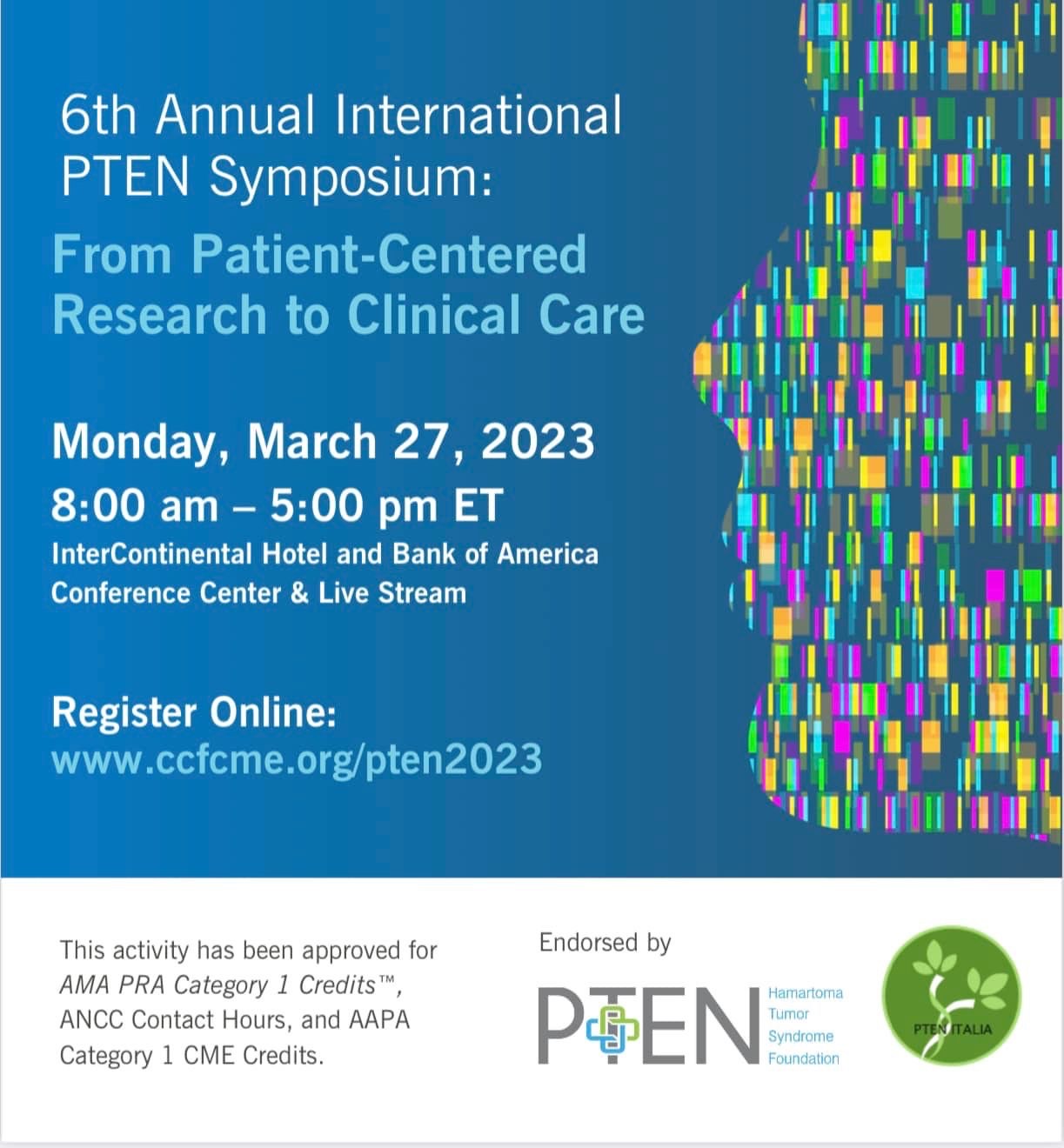 Our 6th annual International PTEN Symposium was a success! We look ...
